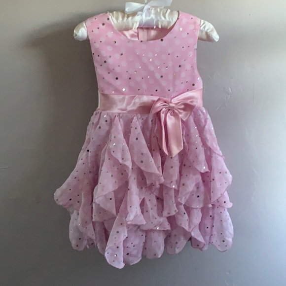 American Princess | Dresses | American Princess Pink Ruffle Glitter ...
